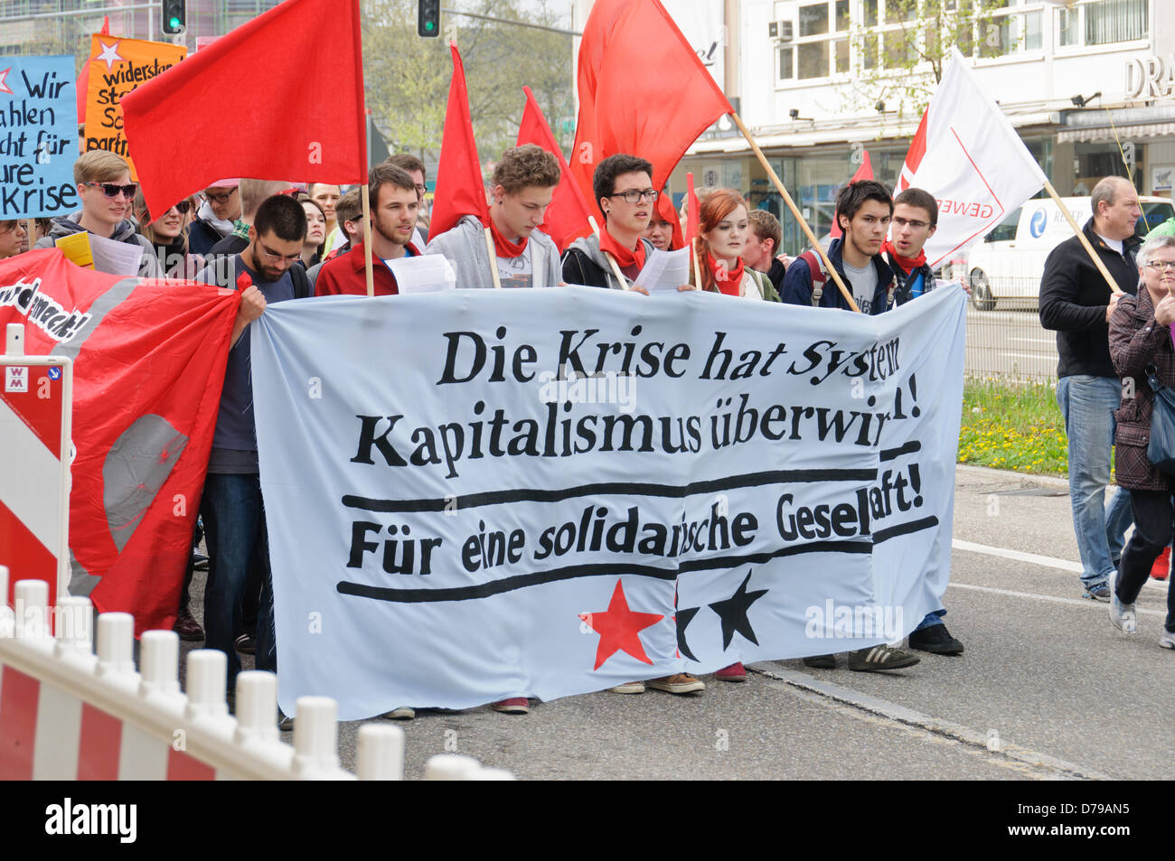 Labour day demonstration hi-res stock photography and images - Alamy