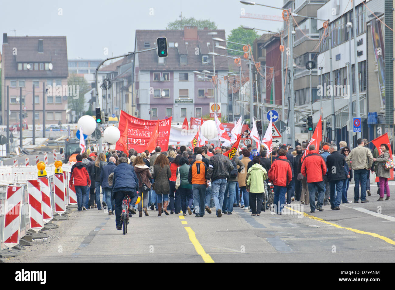 Labour day demonstration hi-res stock photography and images - Alamy