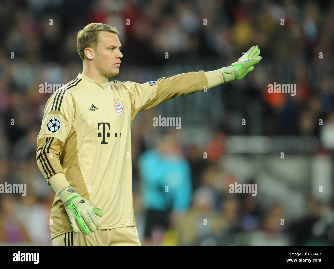 Barcelona, Spain. 1st May 2013. Munich's goalkeeper Manuel Neuer ...