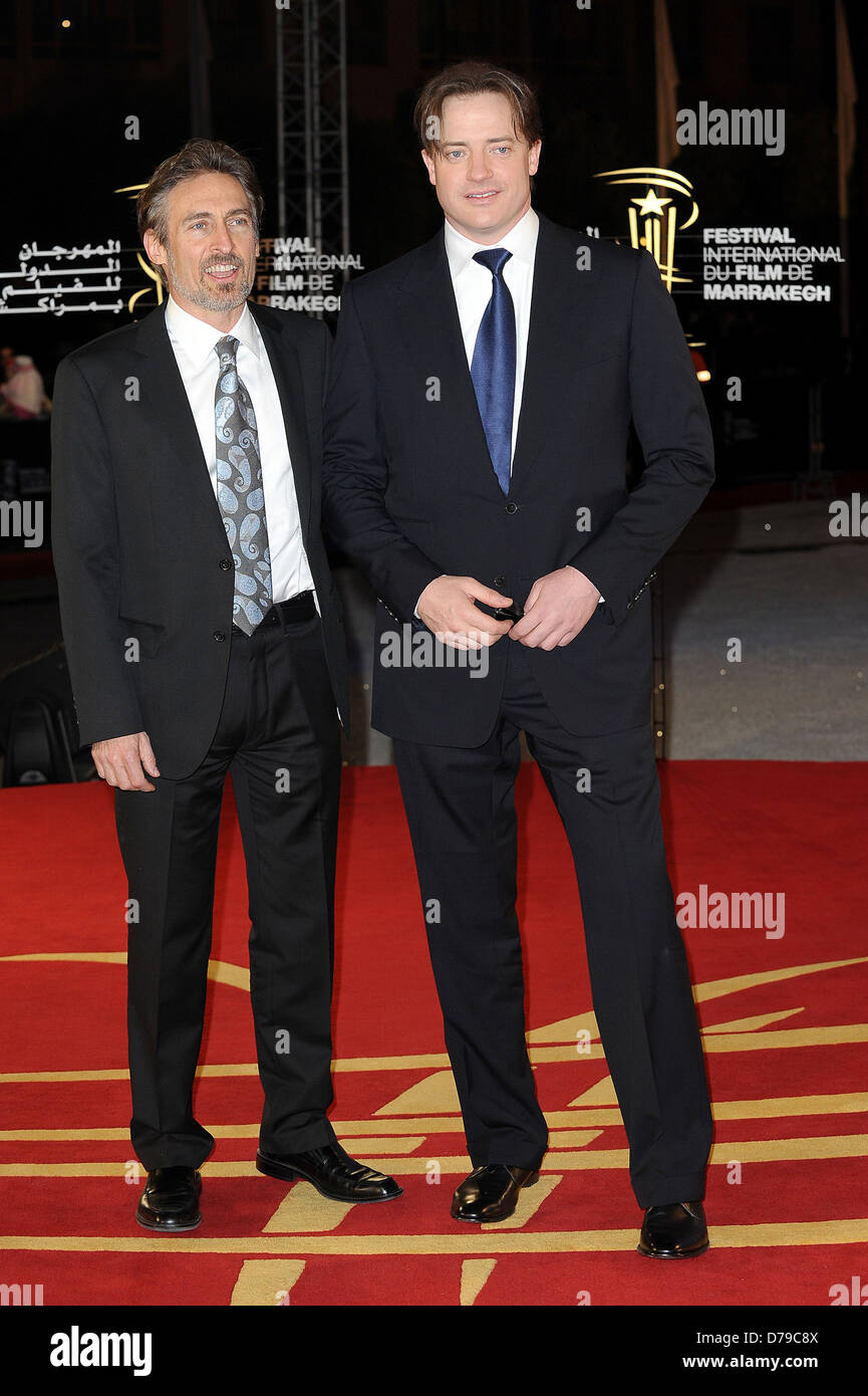 Eric Brevig and Brendan Fraser, at the Marrakech International Film ...