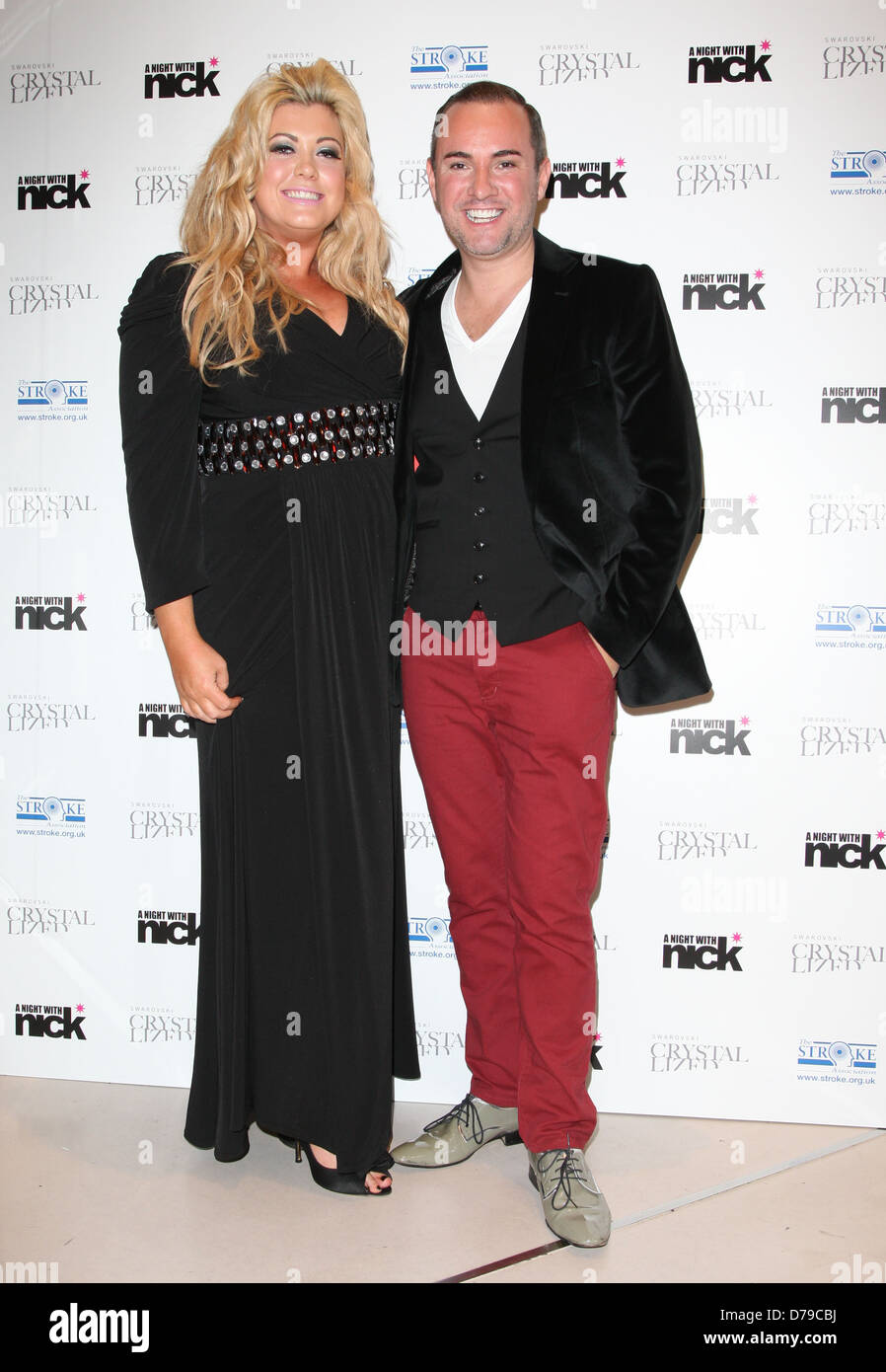 Gemma Collins and Nick Ede A night with Nick in aid of The Stroke ...