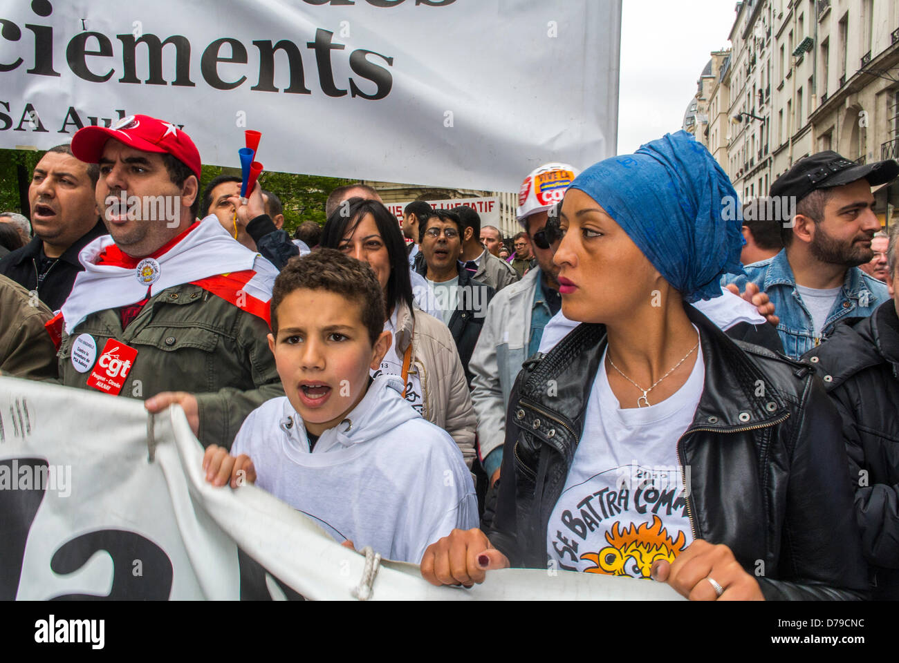 Paris, France. French Labor Trade Unions, CGT, Demonstration, Labor Day ...