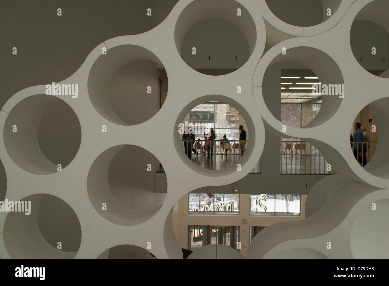Interior of the Chicago Museum of Contemporary Art looking across the ...