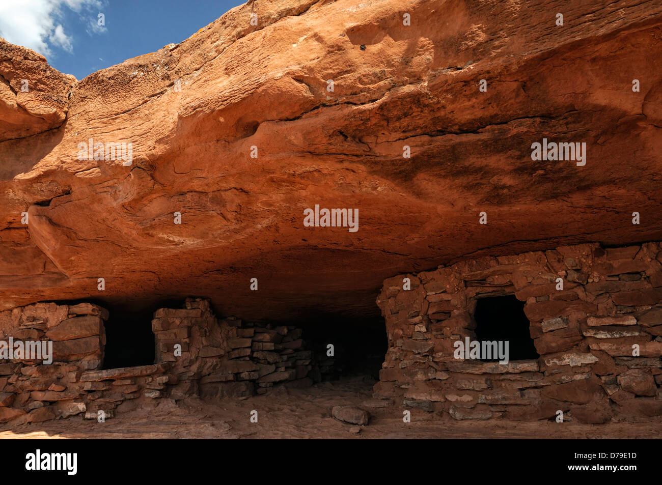 Aztec Butte Anasazi granary ruin in alcove Island in the Sky ...