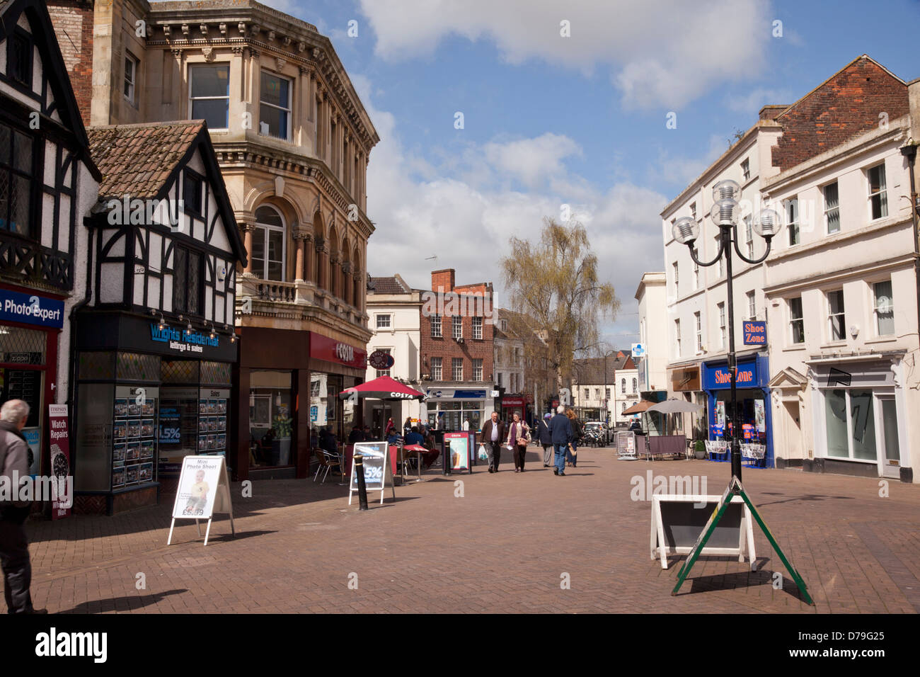 Trowbridge town centre, County town of Wiltshire, Trowbridge, Wiltshire ...