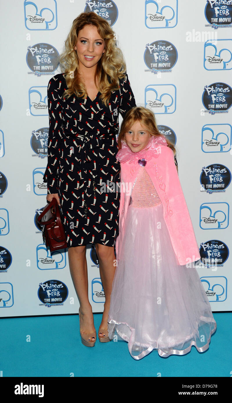 Lydia Bright and her sister The UK premiere of Disney's 'Phineas and ...