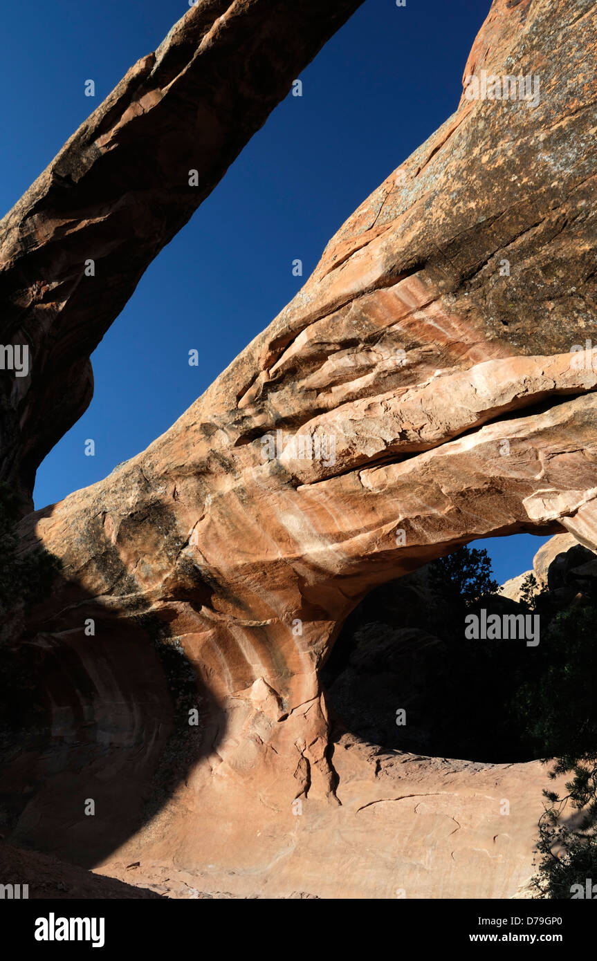 Double O Arch Arches National Park Moab Utah desert scenery scenic rock ...