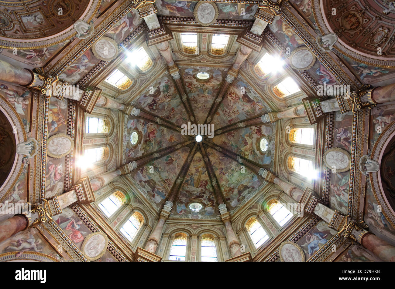 Italy, Lombardy, Crema, Santa Maria Della Croce Church, Interior View ...