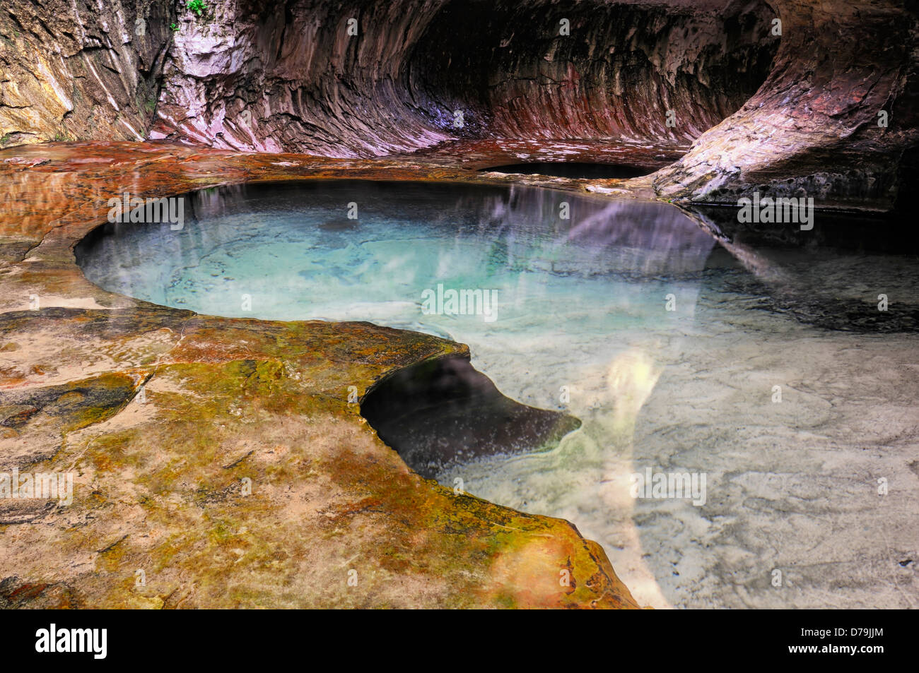 The Subway Left Fork of North Creek River Zion National Park Utah rock ...