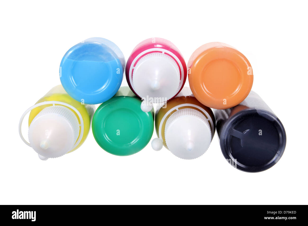 Bottles of Paint Stock Photo - Alamy