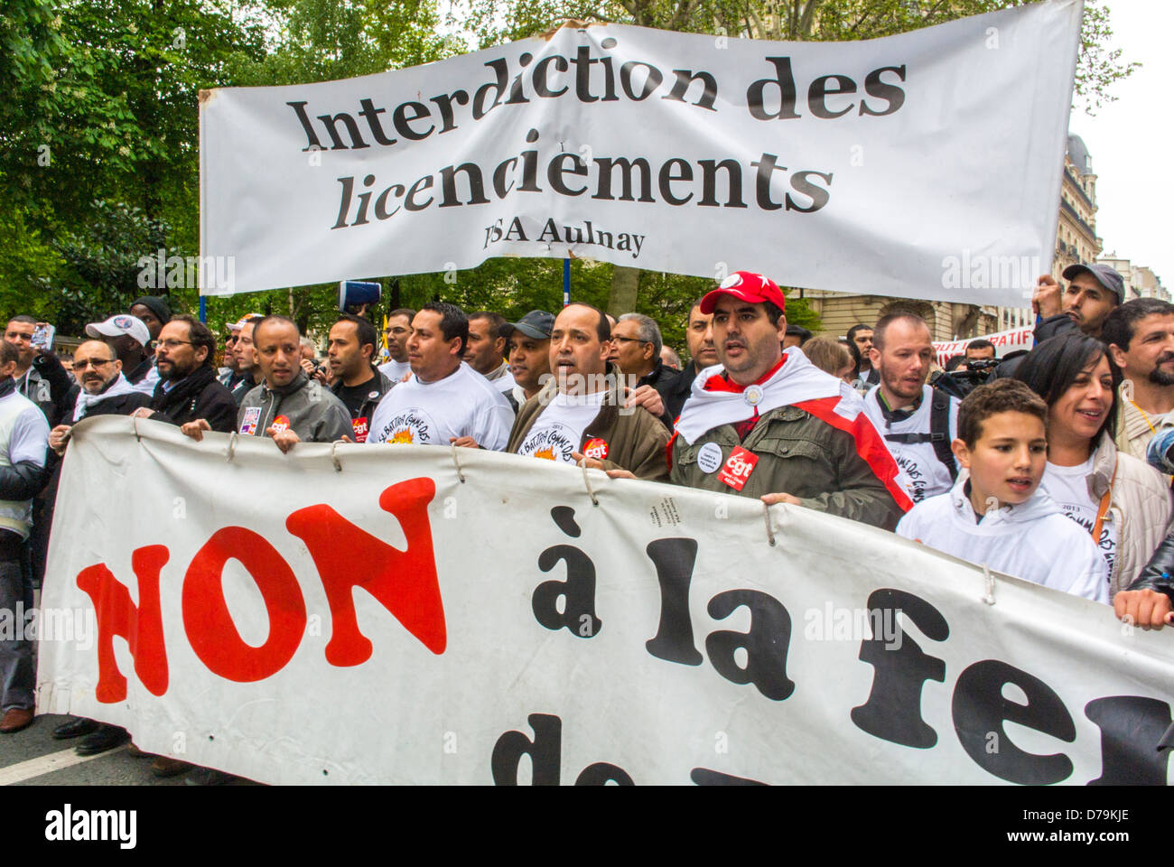 Paris, France, French Labor Trade Unions, CGT, Peugeot C-ar Factory ...