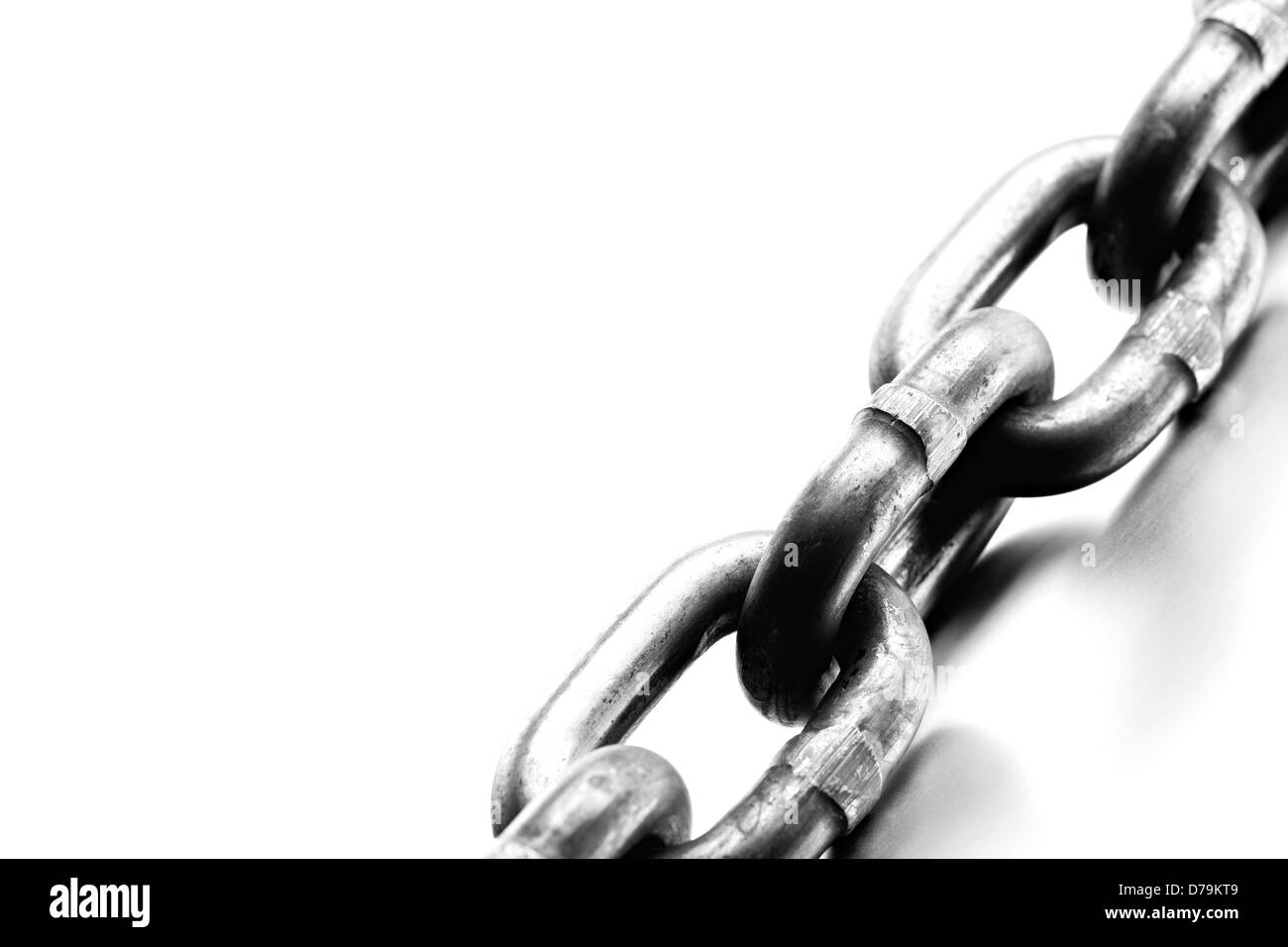 Industrial chain isolated on white Stock Photo - Alamy