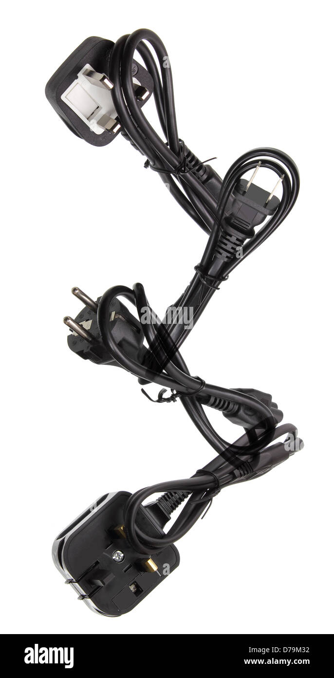 Power cable vertical Cut Out Stock Images & Pictures - Alamy