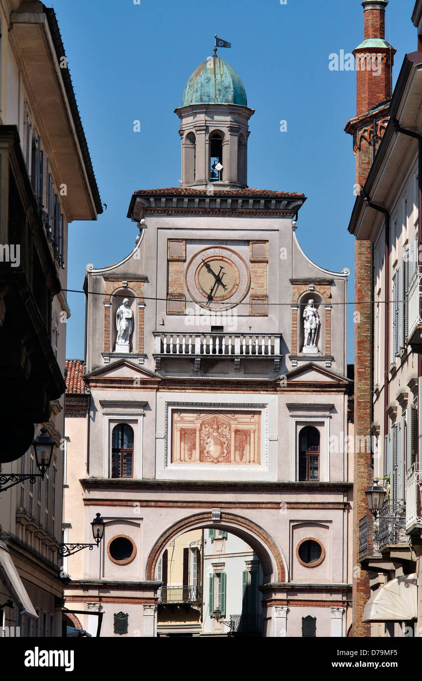 Italy, Lombardy, Crema, Duomo Square, the Torazzo, Clock Tower Stock ...