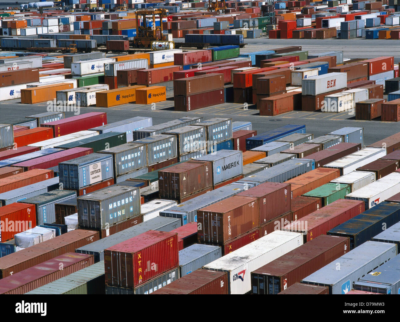 Germany Bremerhaven Freight containers Stock Photo - Alamy