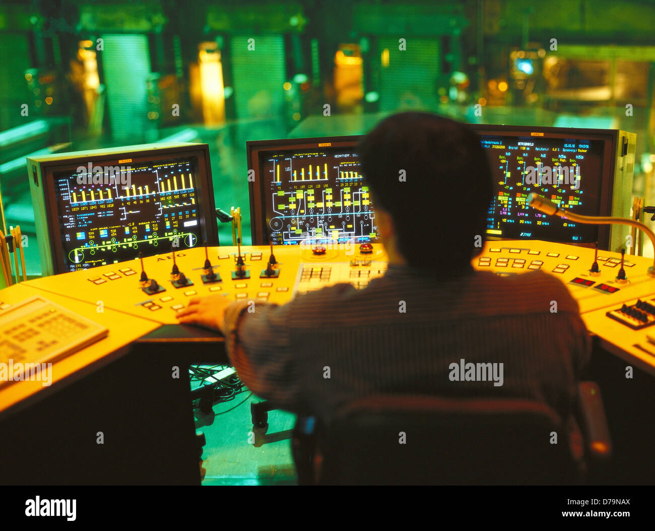 Control station in steel industry Stock Photo - Alamy