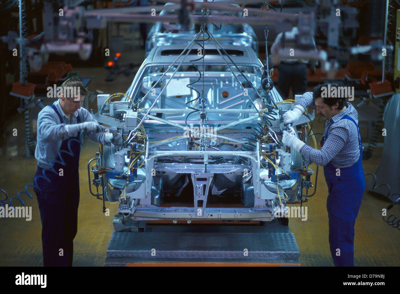 Operator in control room supervising production line Stock Photo - Alamy