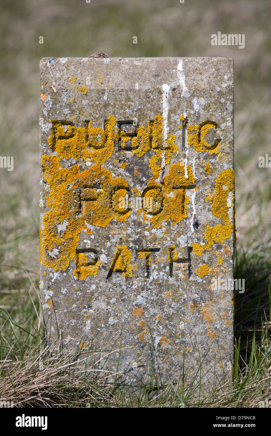 Public foot path sign Stock Photo - Alamy