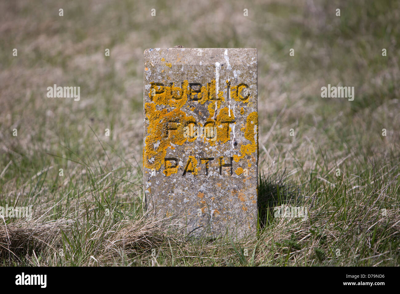 Public foot path sign Stock Photo - Alamy