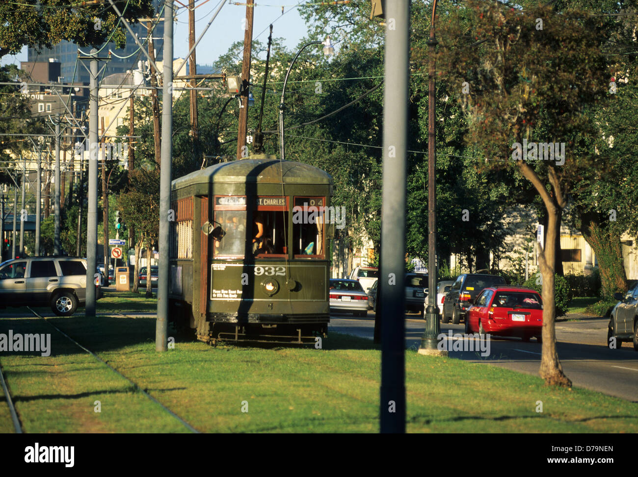 Elk283-2247 Louisiana, New Orleans, St Charles Street streetcar Stock ...