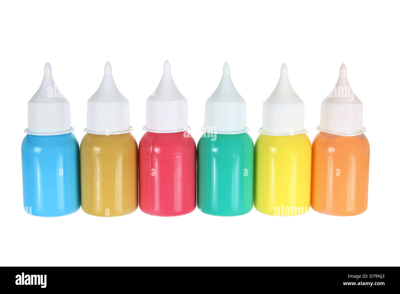 Bottles of Paint Stock Photo - Alamy