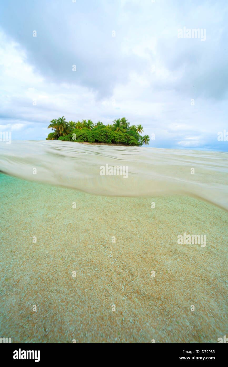 small island near North End Fakarava Island Tuamotus Group French ...