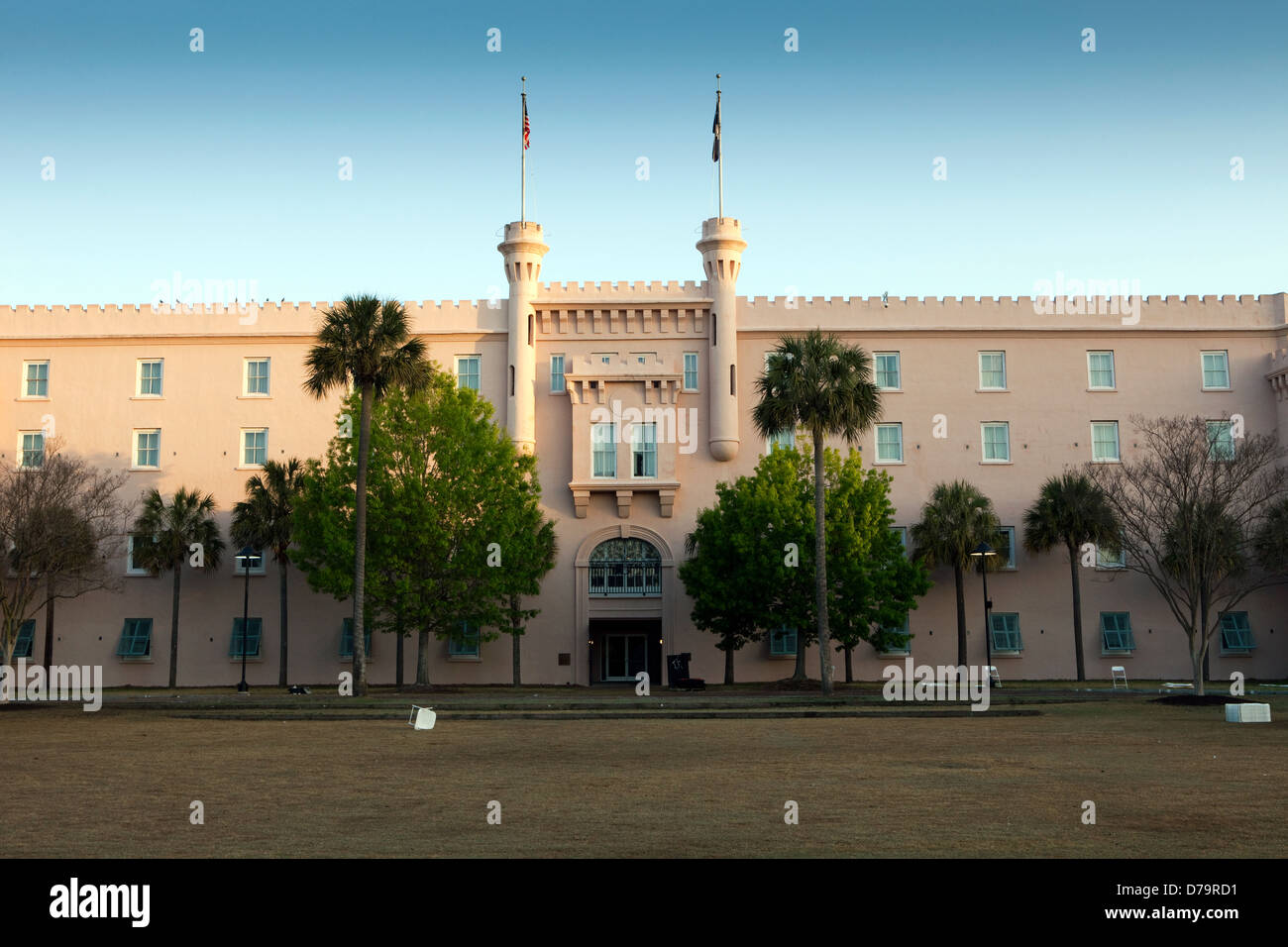 A view of the old Citadel in Marian Square, Charleston, South Carolina ...