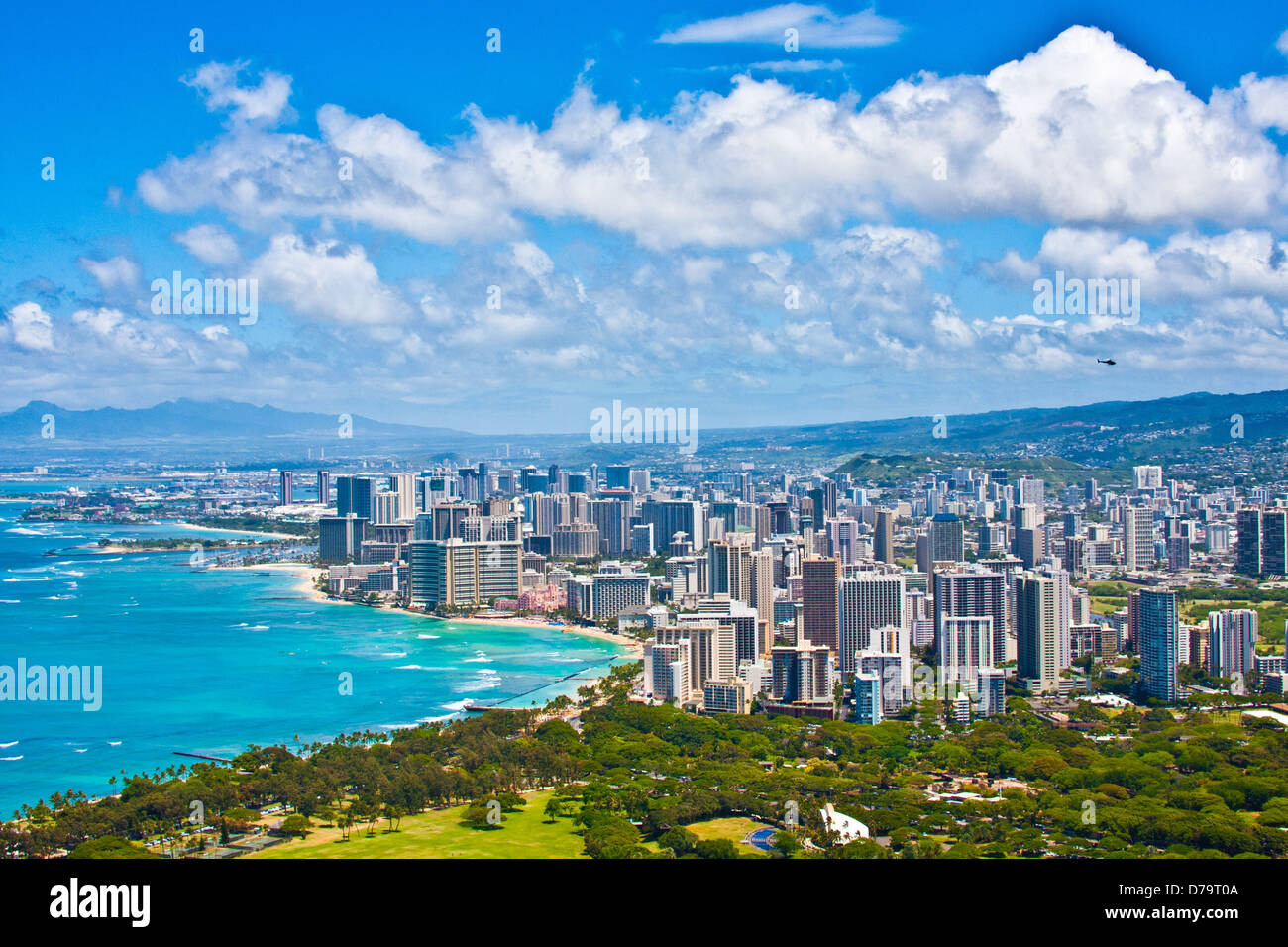 Beautiful Skyline of Honolulu,Hawaii Stock Photo - Alamy