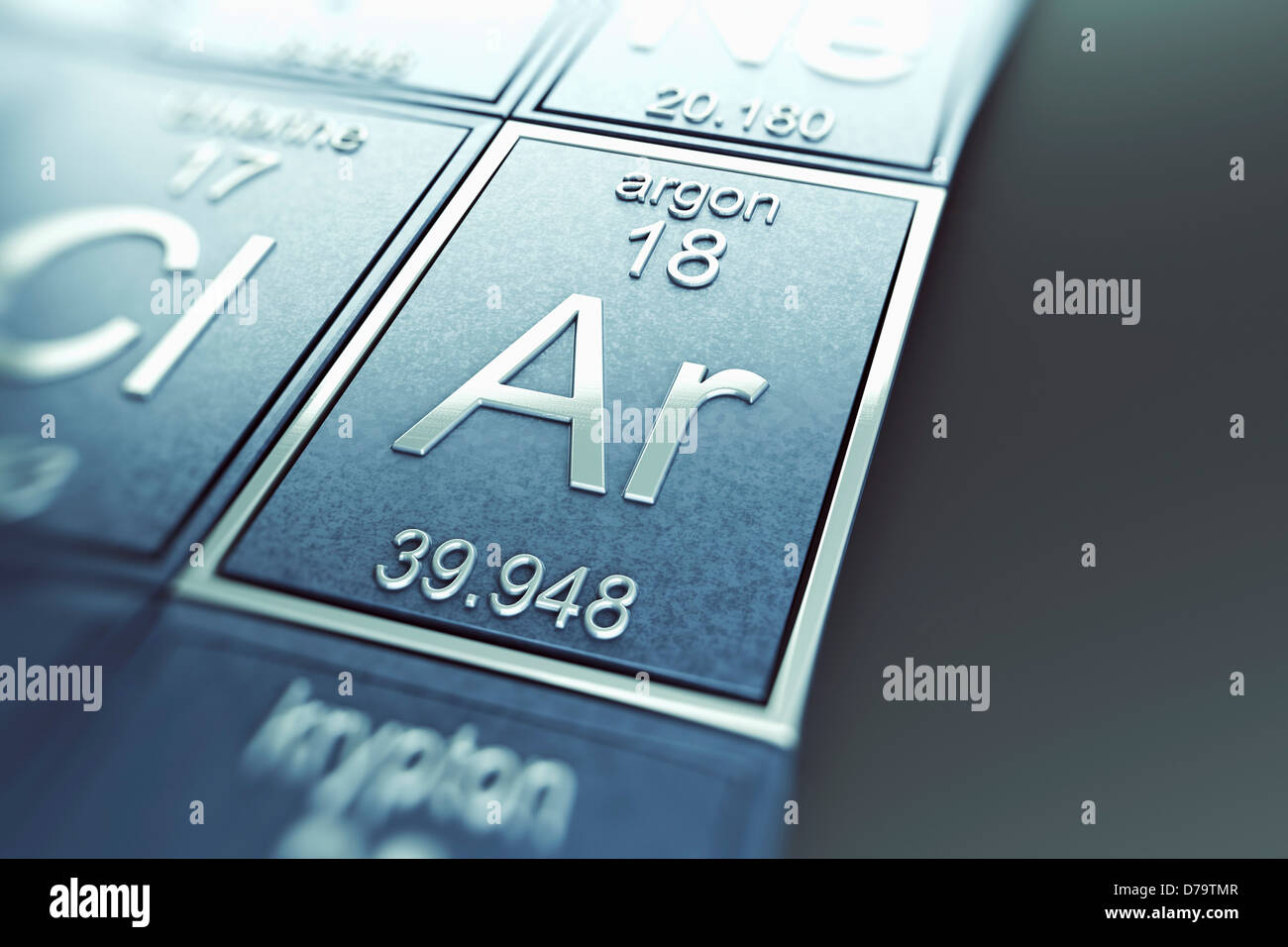 Argon Chemical Element Stock Photo - Alamy