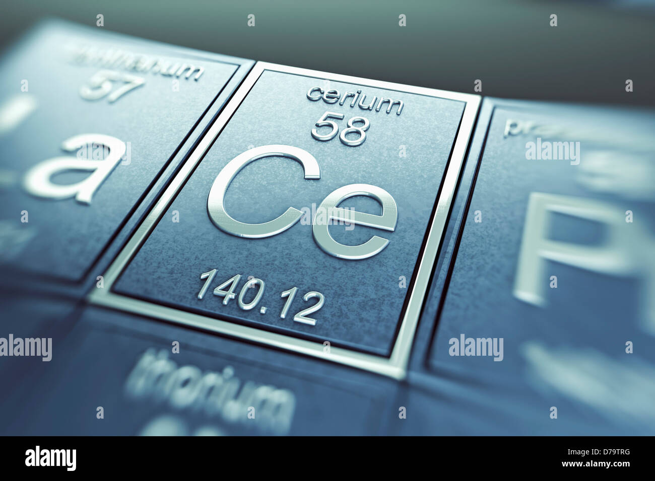 Cerium Chemical Element Stock Photo - Alamy