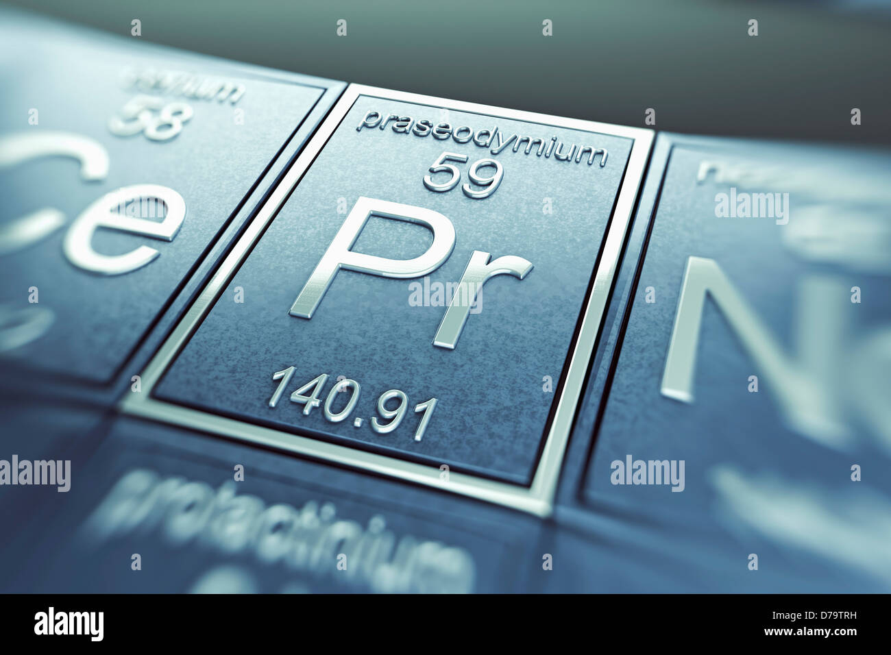 Praseodymium Chemical Element Stock Photo - Alamy