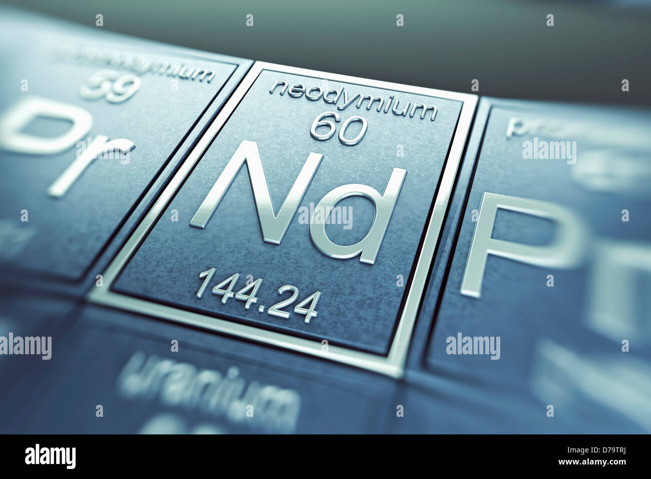 Neodymium Chemical Element Stock Photo - Alamy