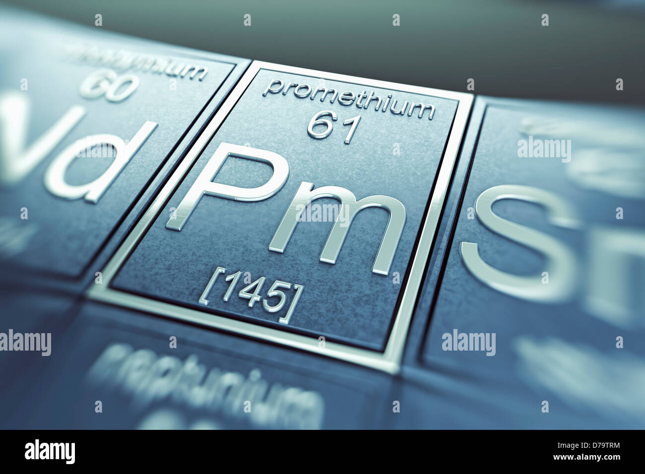 Promethium Chemical Element Stock Photo - Alamy