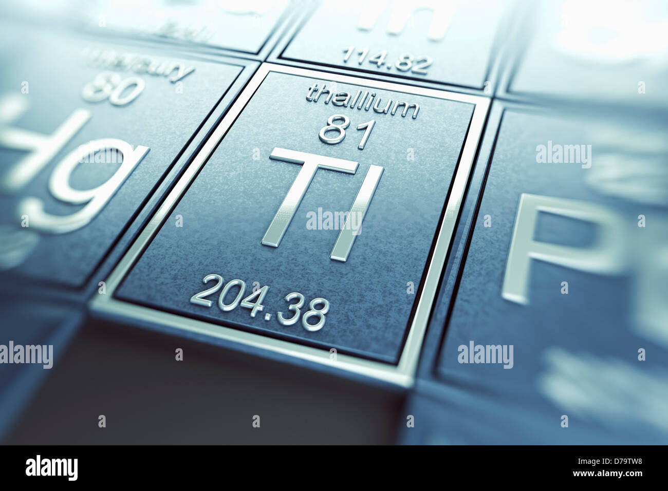 Thallium Chemical Element Stock Photo - Alamy