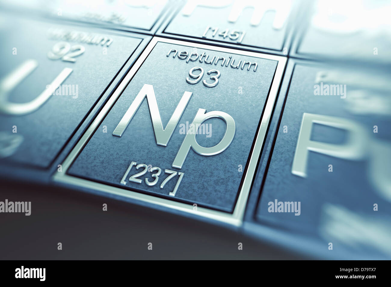 Neptunium Chemical Element Stock Photo - Alamy