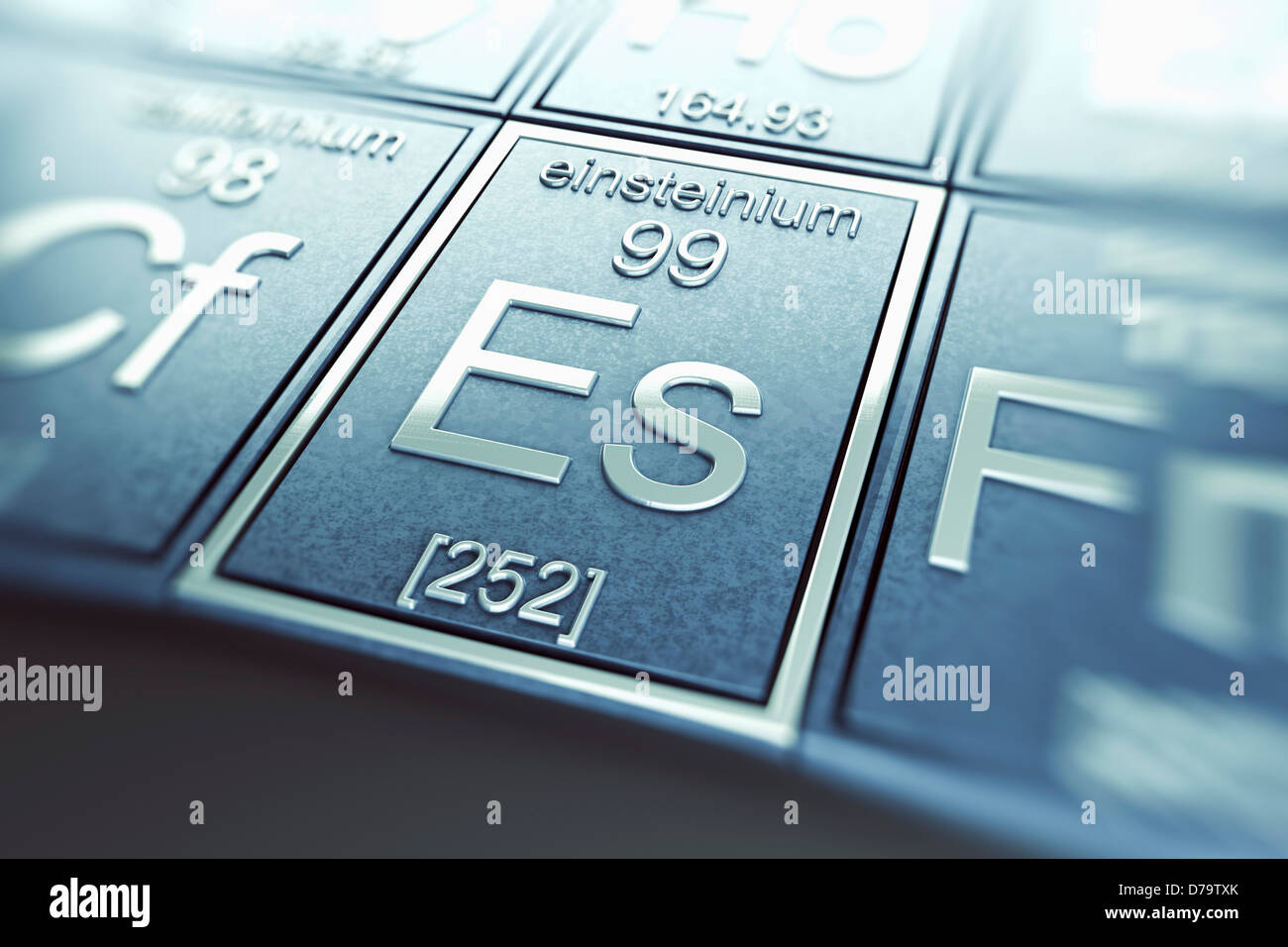 Einsteinium Chemical Element Stock Photo - Alamy