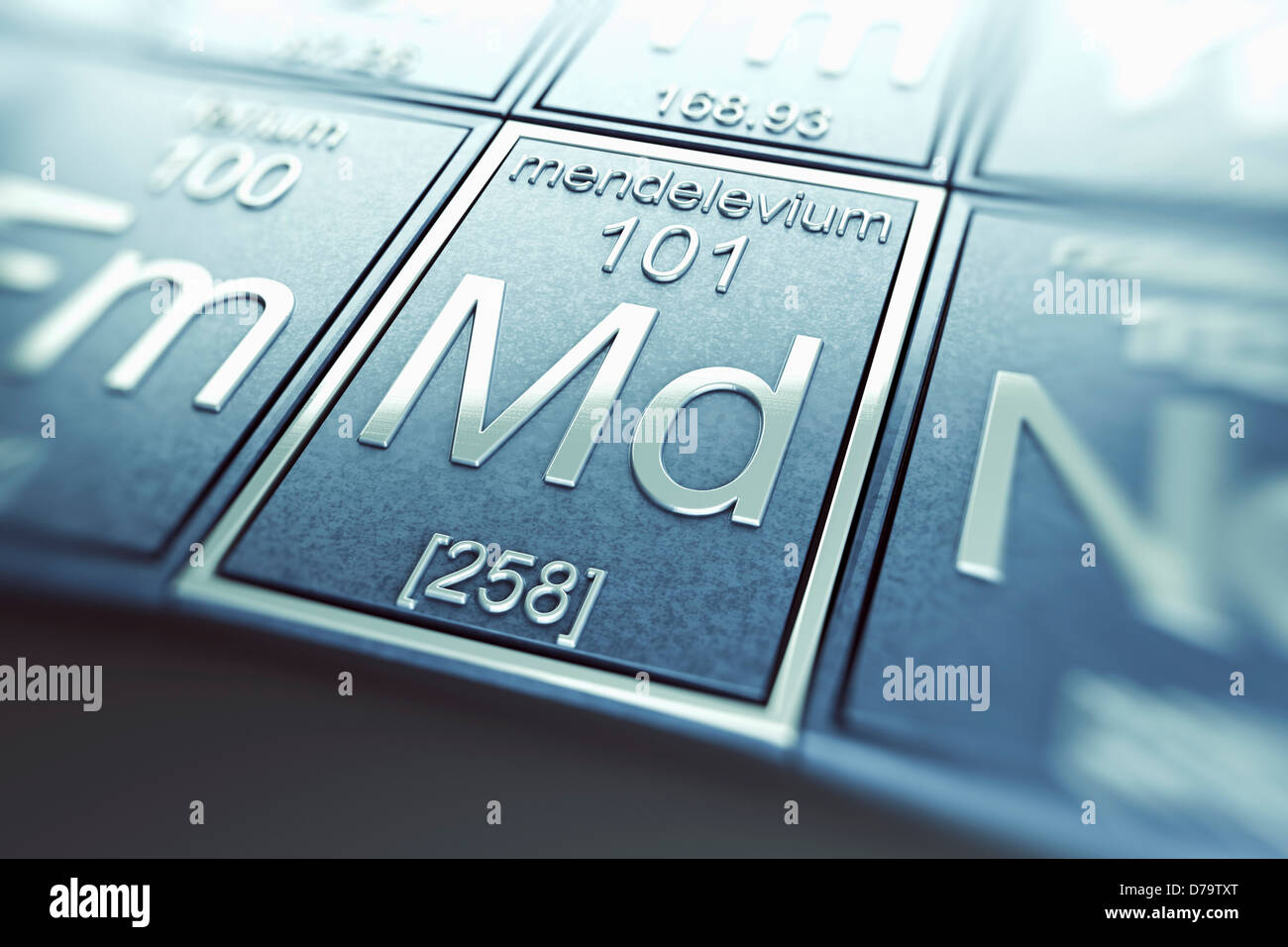 Mendelevium Chemical Element Stock Photo - Alamy