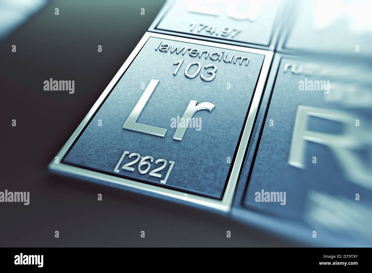 Lawrencium Chemical Element Stock Photo - Alamy