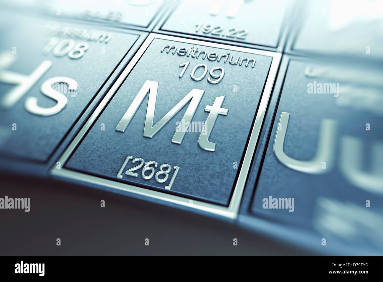 Meitnerium Chemical Element Stock Photo - Alamy
