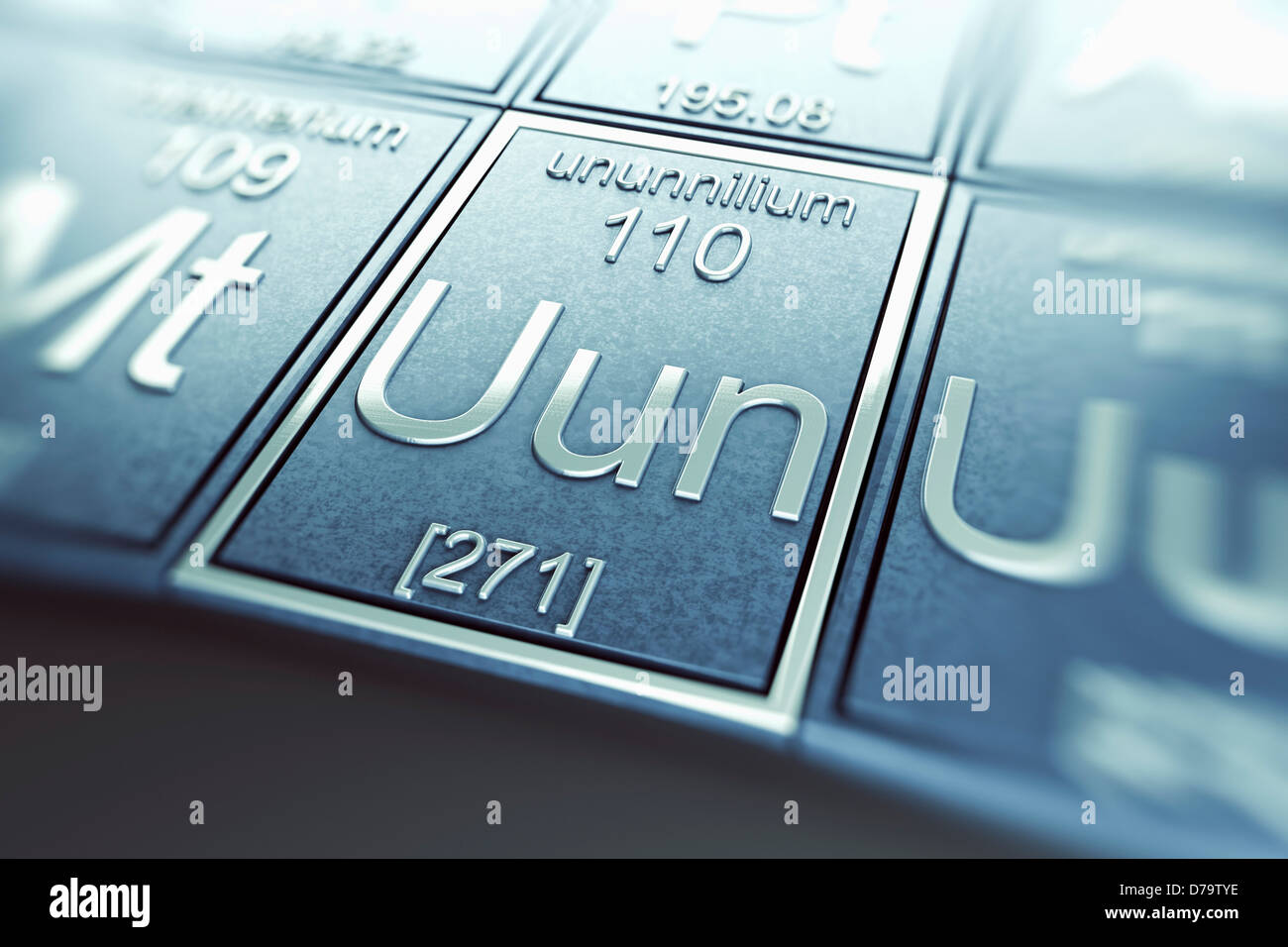 Ununnilium Chemical Element Stock Photo - Alamy