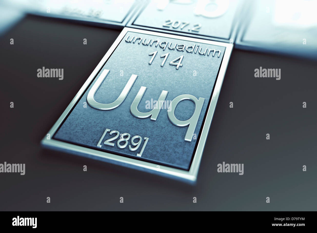 Ununquadium Chemical Element Stock Photo - Alamy