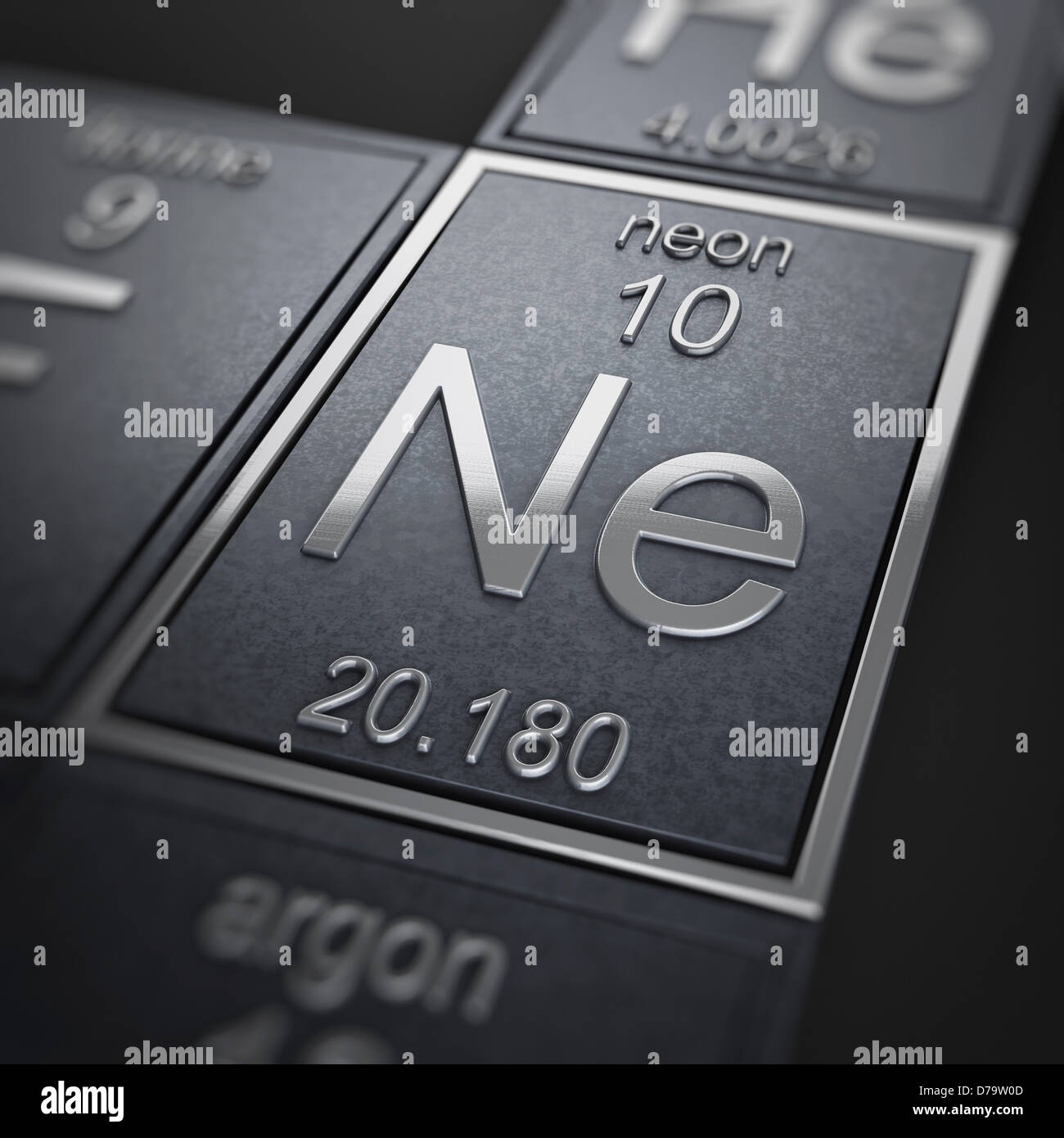 Neon Chemical Element Stock Photo - Alamy