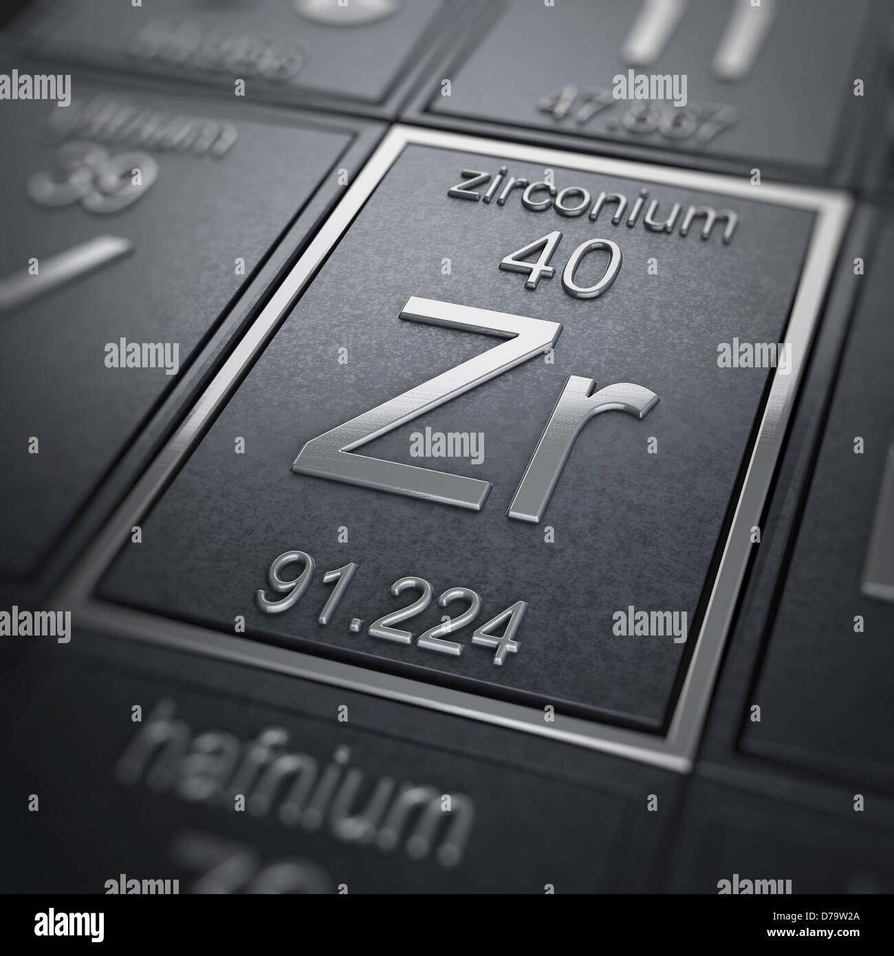 Zirconium Chemical Element Stock Photo - Alamy