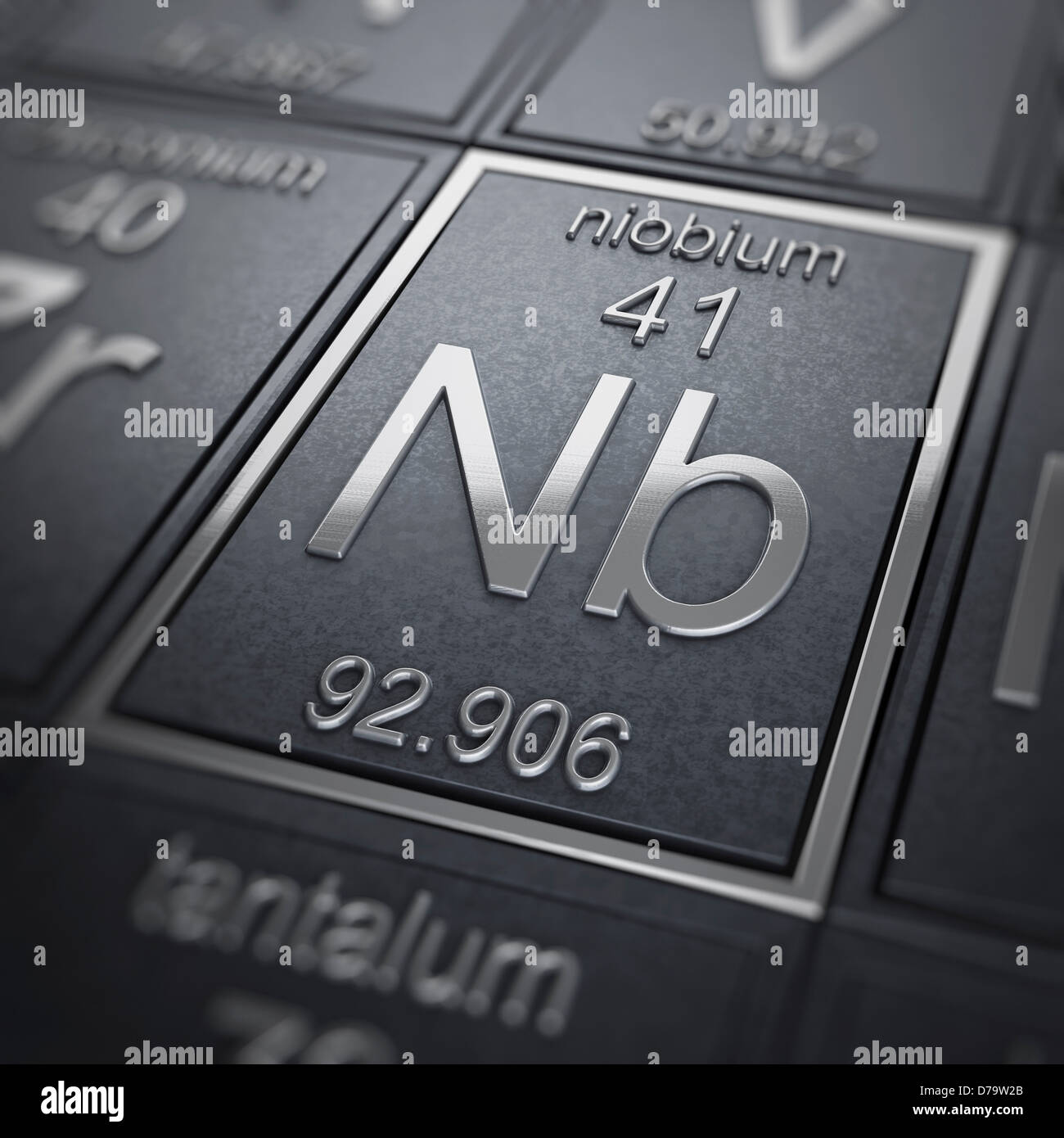 Niobium Chemical Element Stock Photo - Alamy