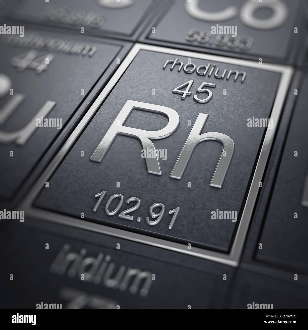Rhodium Chemical Element Stock Photo - Alamy