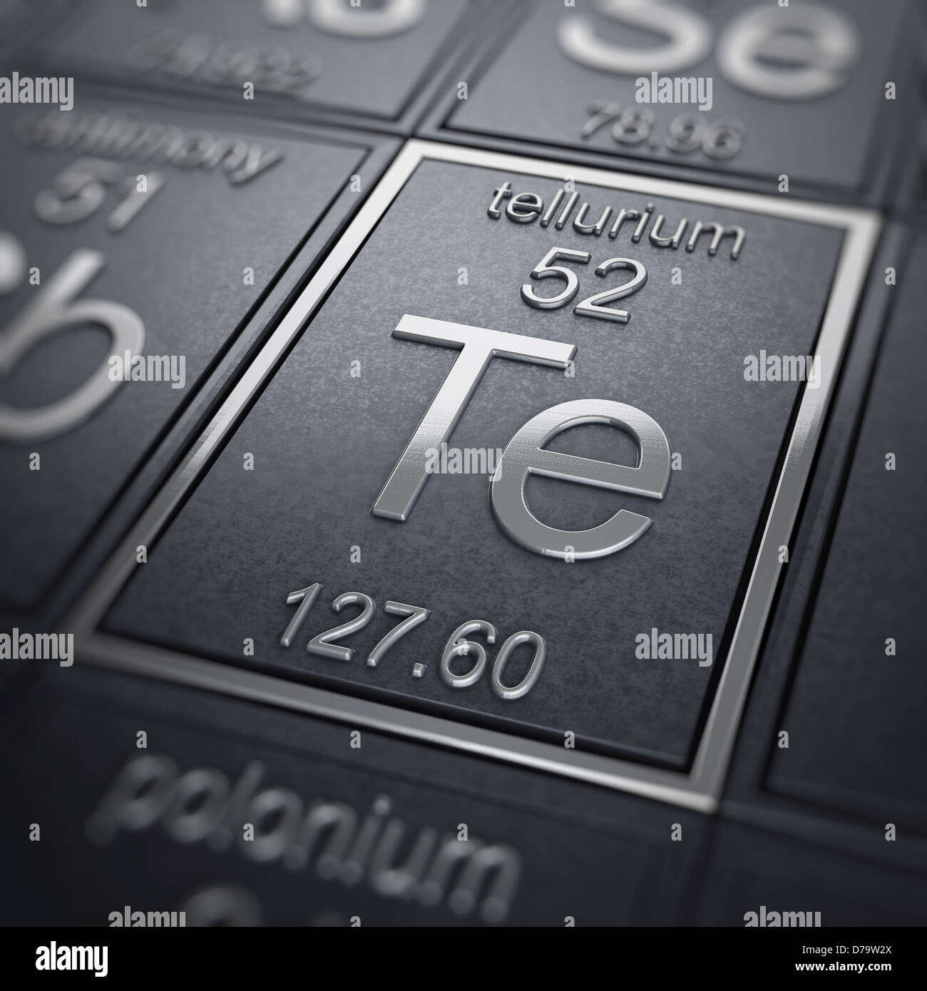 Tellurium Chemical Element Stock Photo - Alamy