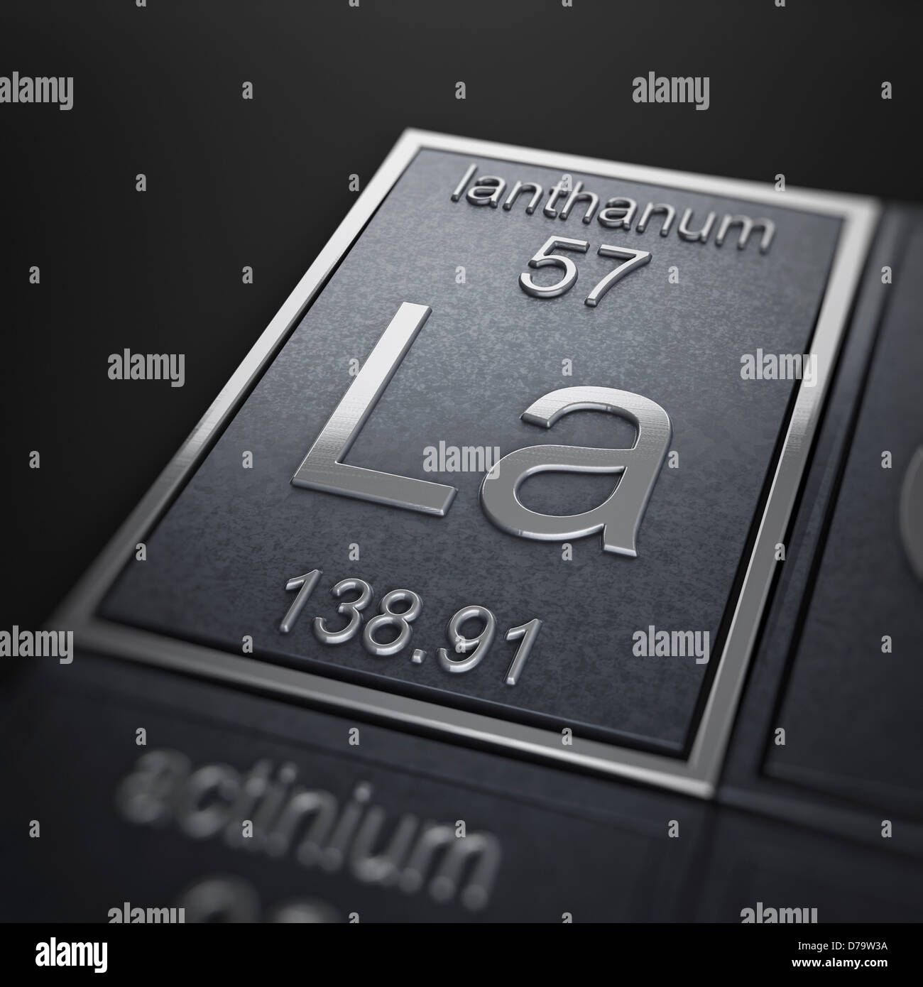 Lanthanum Chemical Element Stock Photo - Alamy