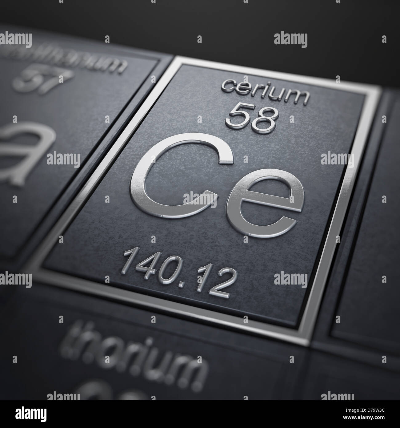 Cerium Chemical Element Stock Photo - Alamy