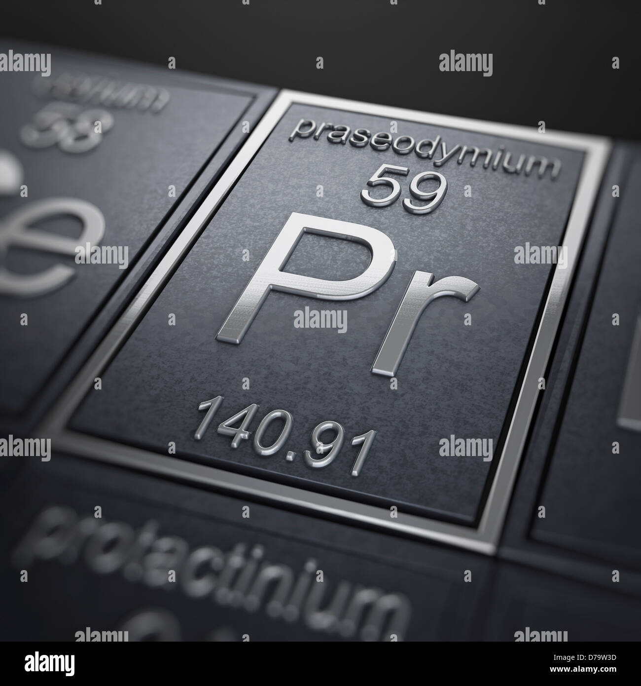 Praseodymium Chemical Element Stock Photo - Alamy