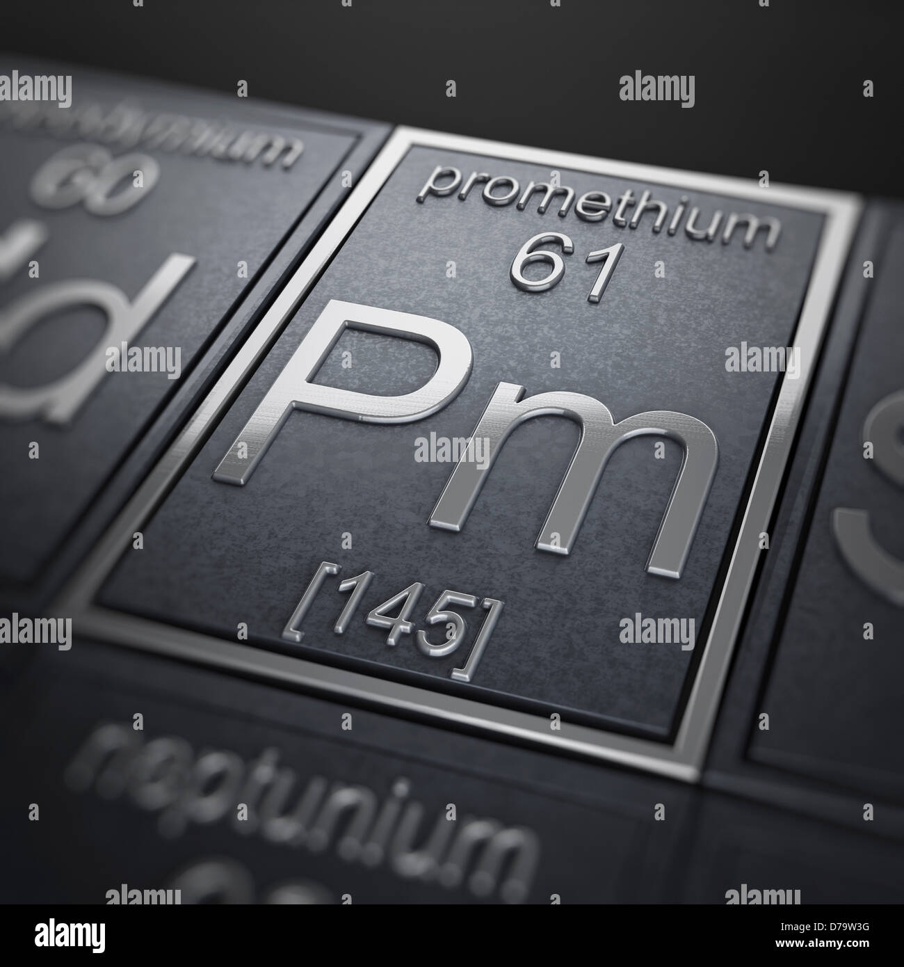 Promethium Chemical Element Stock Photo - Alamy